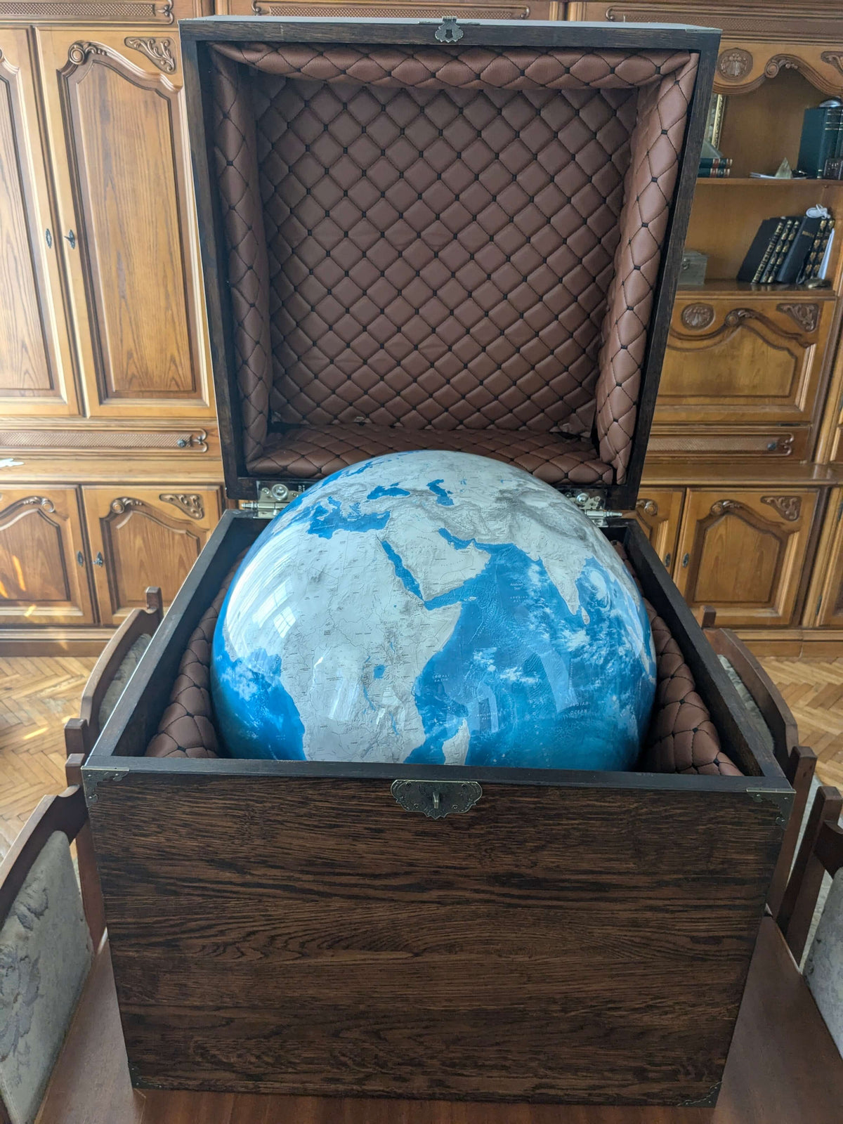 Discover the Ice Planet White World Globe | Large World Globes