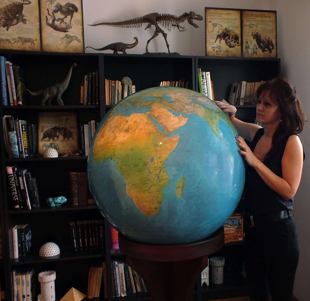 Large World Globes | Custom Large Globes | Personalized Artwork